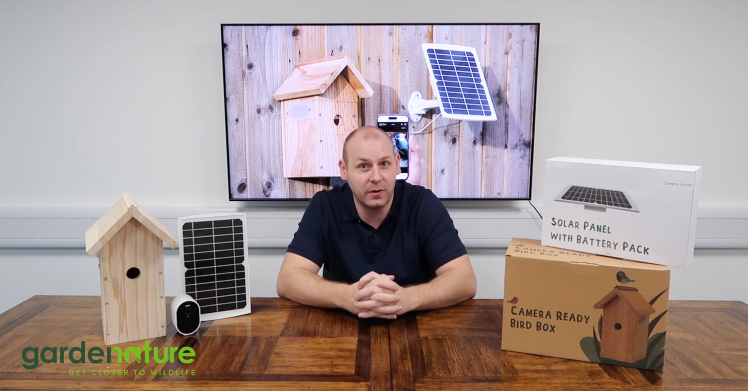 Solar-Powered WiFi Bird Box Camera System | Gardenature