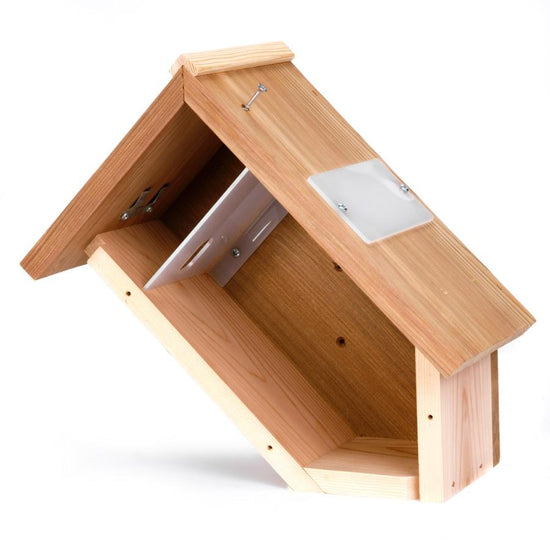 Wooden Bird Box Side View Nest Box – Gardenature