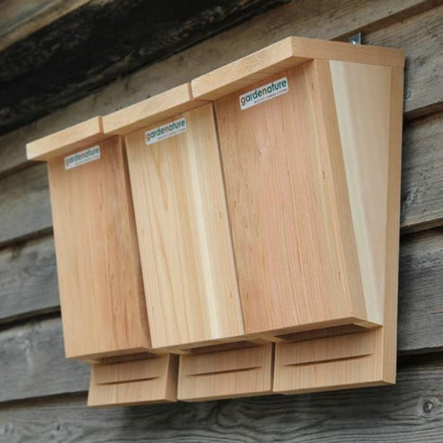 Bat Box - Wooden Triple Pack – Gardenature